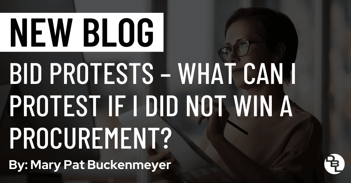 What Can I Protest if I Did Not Win a Procurement? - Bid Protest Law